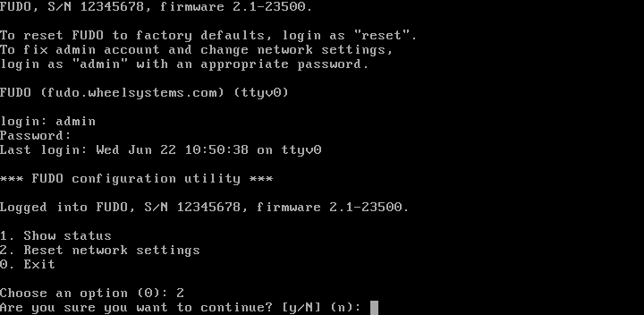 Network Interfaces Configuration — Fudo Pam 44 System Documentation