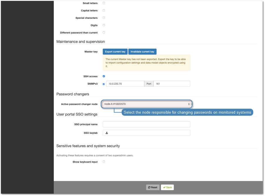 Password changers - active cluster node — Fudo PAM 4.4 - System Documentation