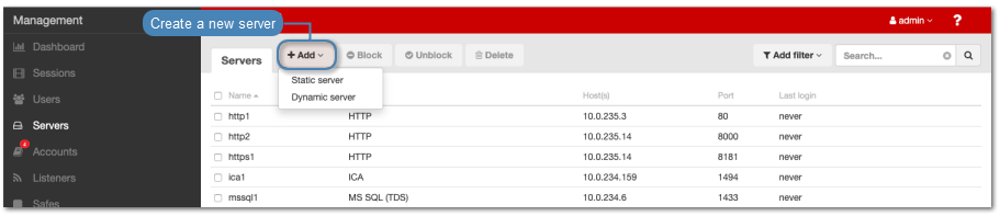Creating a Modbus server — Fudo PAM 4.4 - System Documentation