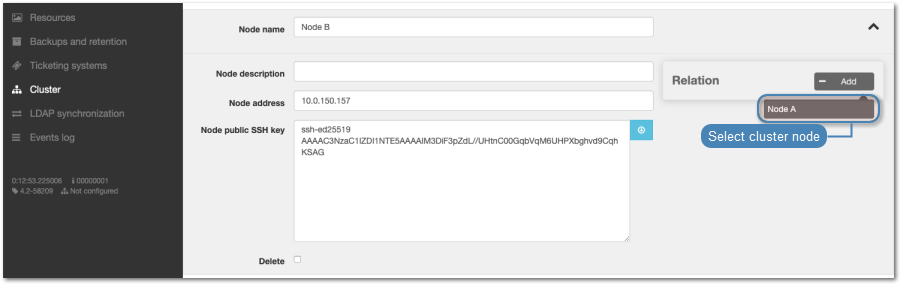 Adding cluster nodes — Fudo PAM 5.0 - System Documentation