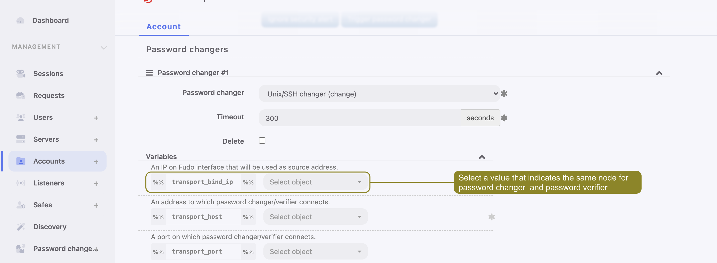 Password changers - active cluster node — Fudo PAM 5.1 - System Documentation