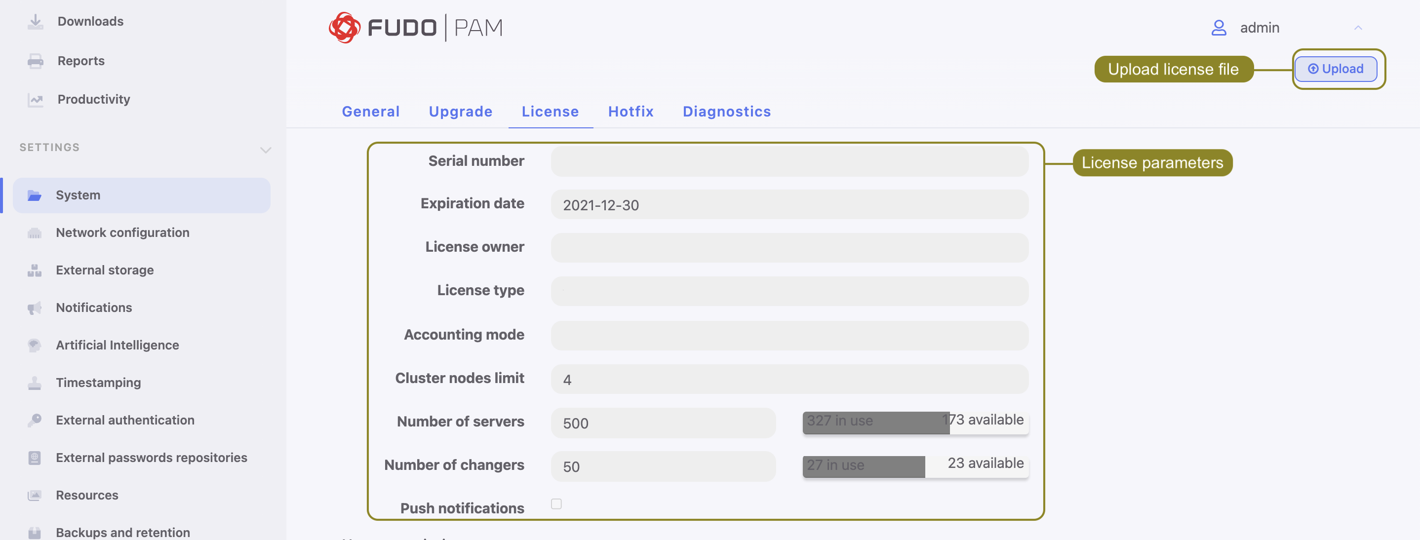 License — Fudo PAM 5.1 - System Documentation