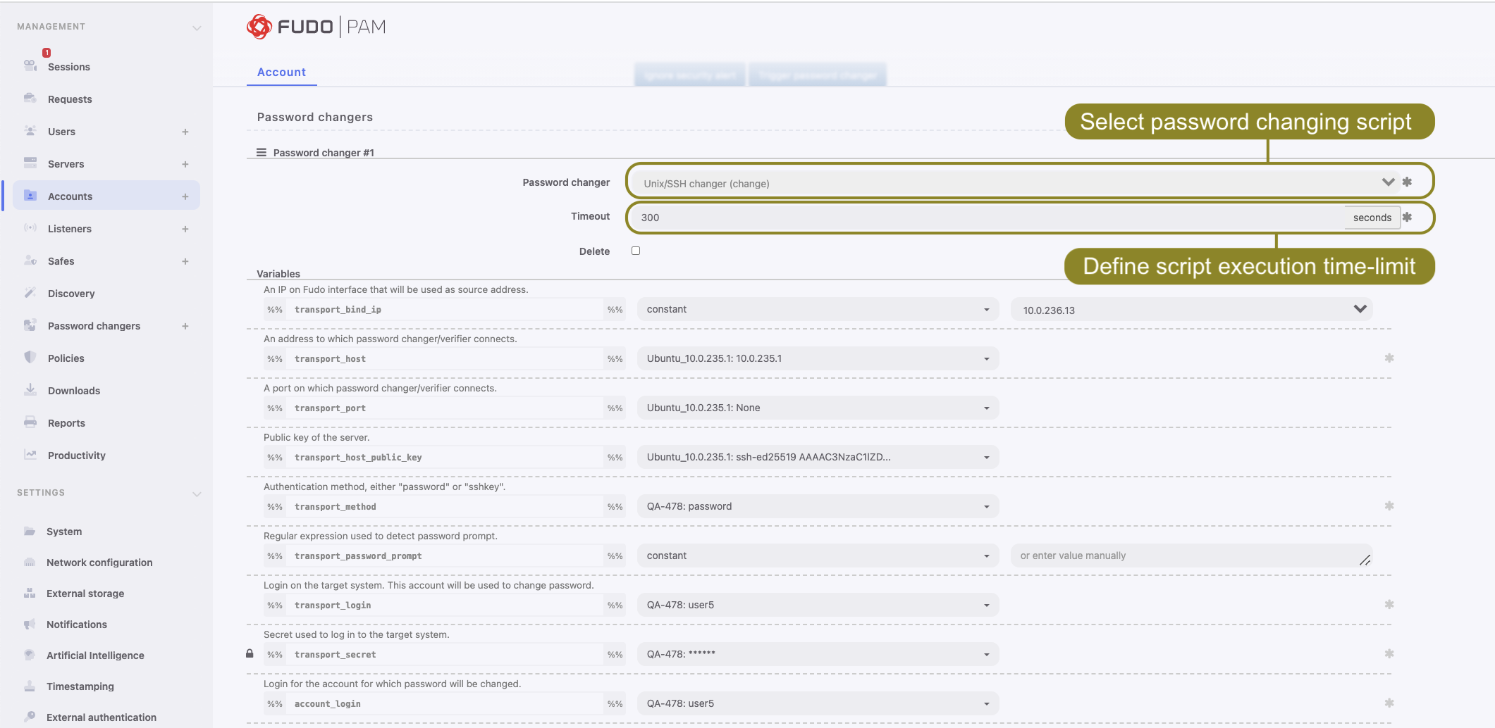 Creating a regular account — Fudo PAM 5.1 - System Documentation